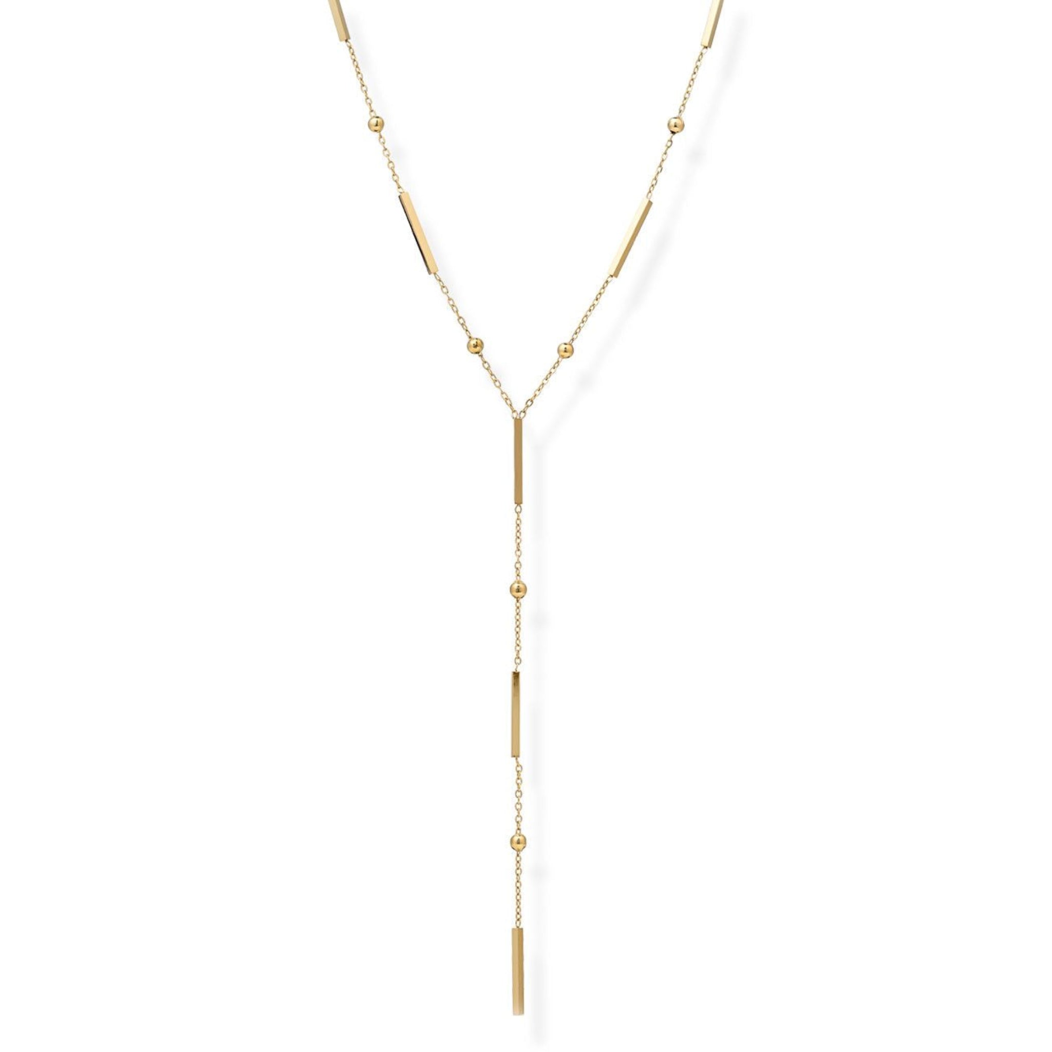 Bracha Arlo Lariat Necklace - Gold – The English Rose Boutique