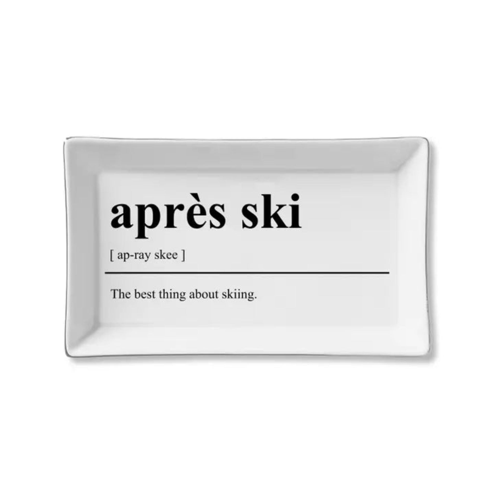 Apre's Ski Ceramic Tray – The English Rose Boutique