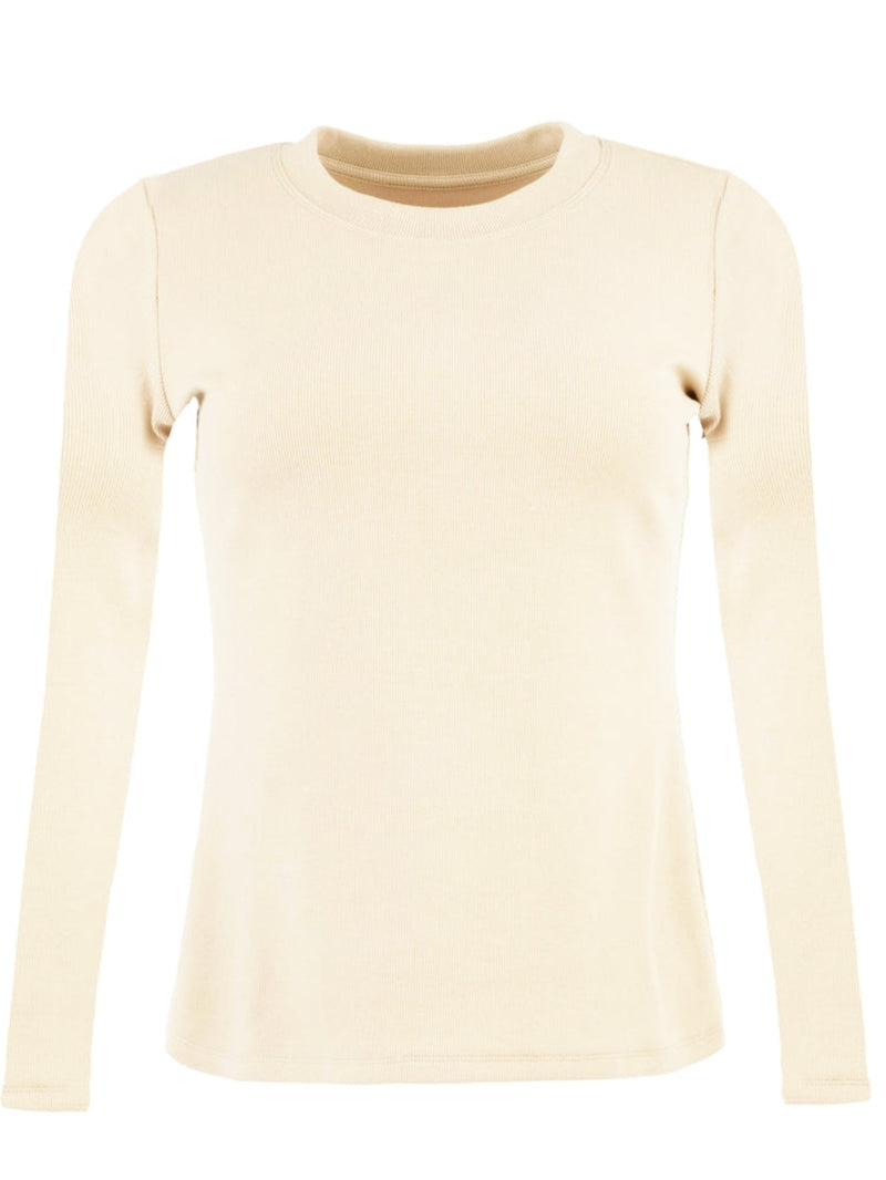 Kut From The Kloth Noelie Scoop Neck Long Sleeve Knit Top - Cream – The ...