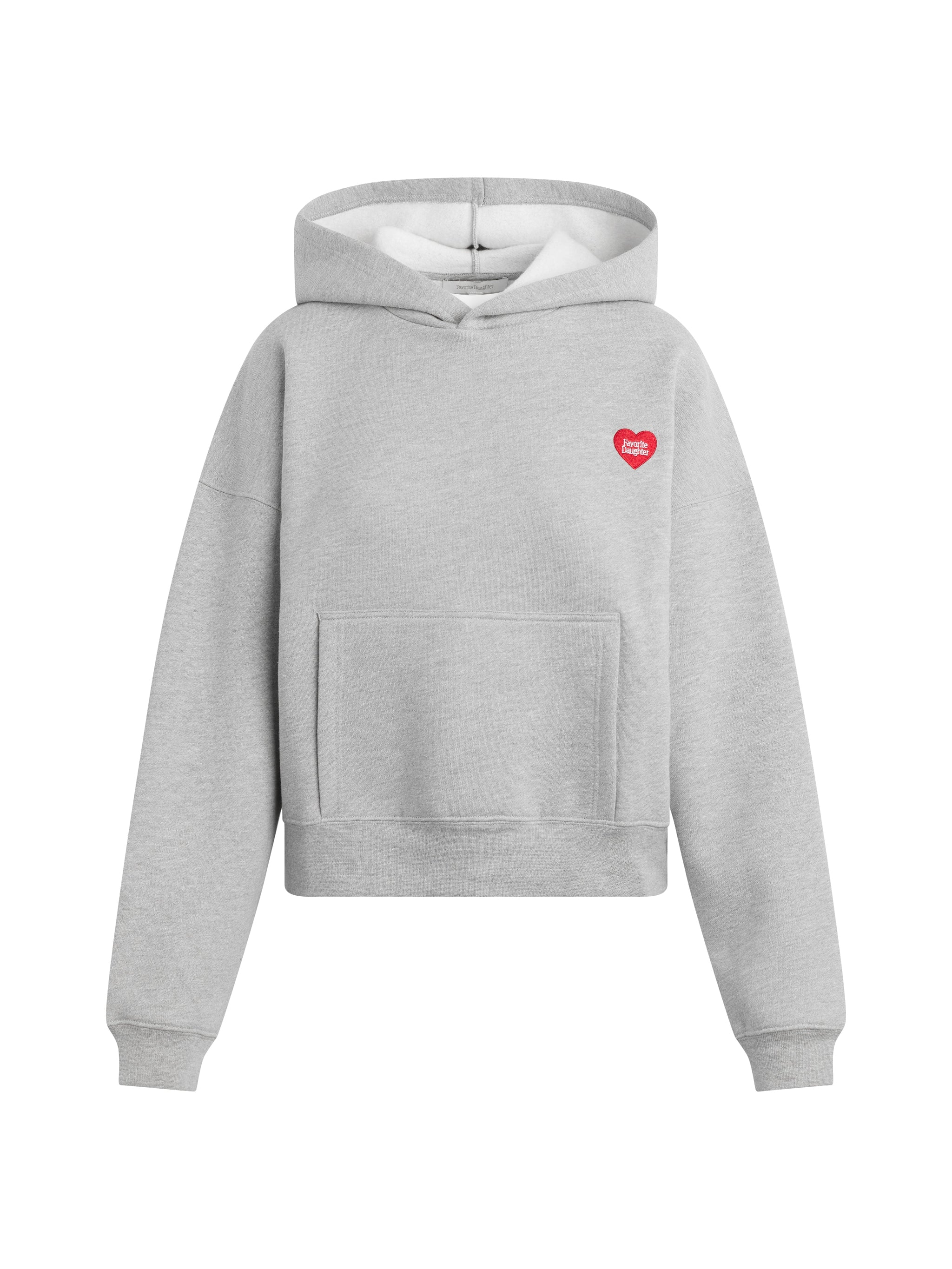 The Favorite Daughter Heart Emb Hoodie - Heather Grey – The English ...